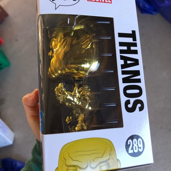 Funko | Other | Funko Pop Gold Chrome Thanos Walmart Exclusive | Poshmark